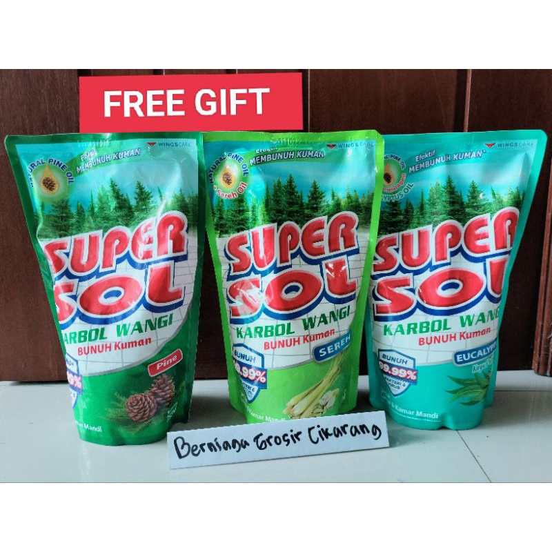 Jual Super soll sereh dan pine 750/800ml termurah FREE GIFT | Shopee ...