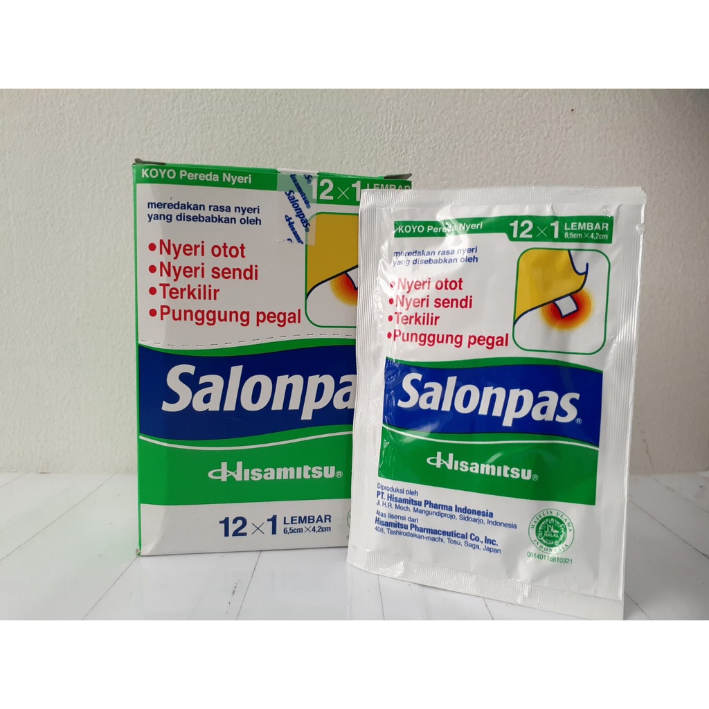 Jual SALONPAS HIJAU 12X1 PER 1 SACHET | Shopee Indonesia