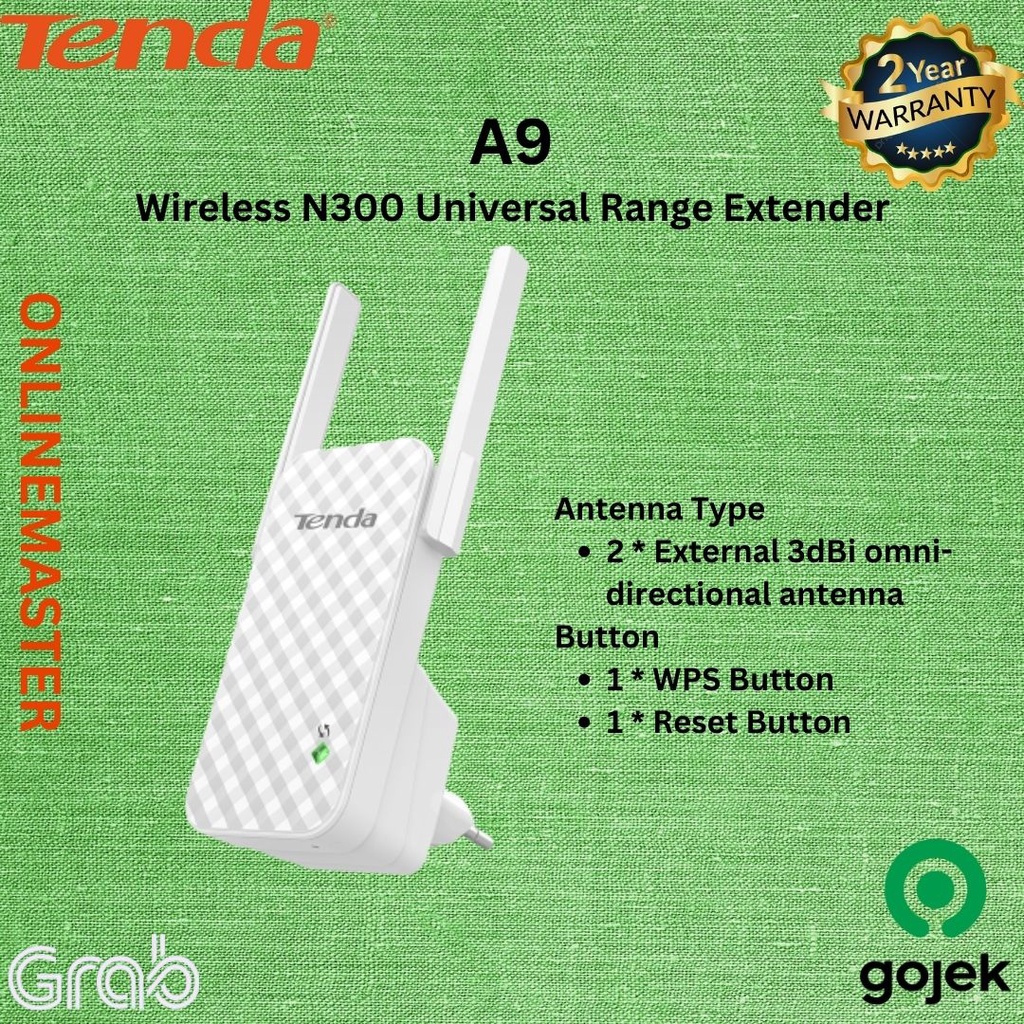 Jual Tenda Range Extender Universal N300 Nirkabel A9 | Shopee Indonesia