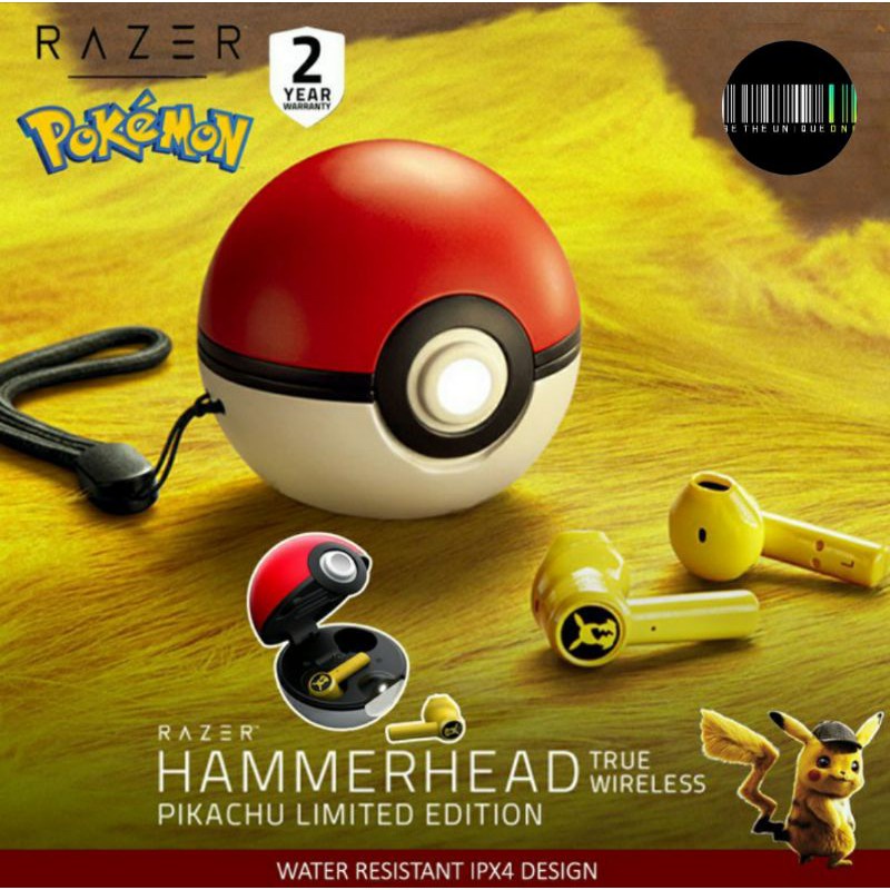 Jual Razer Hammerhead True Wireless Pokemon Headphone Pikachu Edition ...