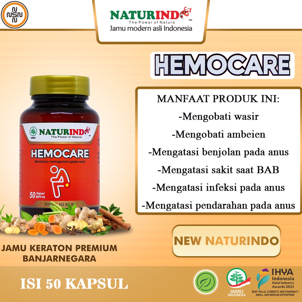 Jual Hemocare obat Wasir Ambeien susah BAB berdarah benjolan di anus | Shopee Indonesia