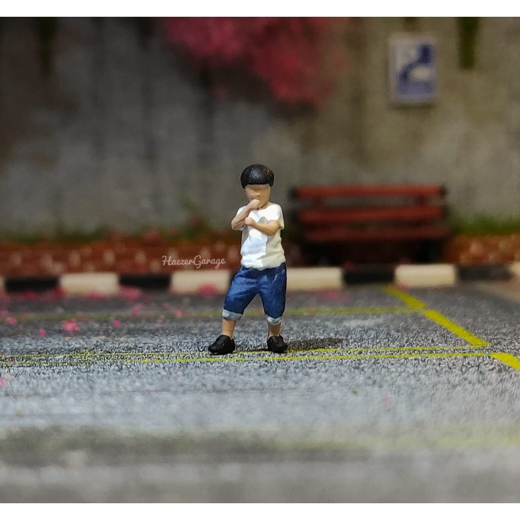 Jual Miniatur Diorama Kota Mini Action Figure 1/64 Bocil Karate - S3D ...