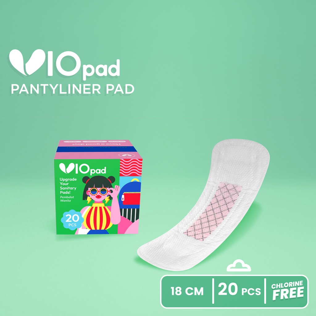 Jual VIOPAD Panty Liner 18 cm | 20 pads - Pembalut Premium Ultra Slim ...