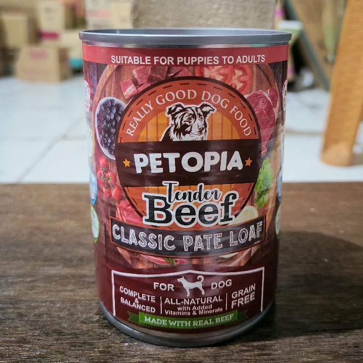 Jual Makanan Anjing Petopia All Stages Tender Beef 380G Wet Food ...