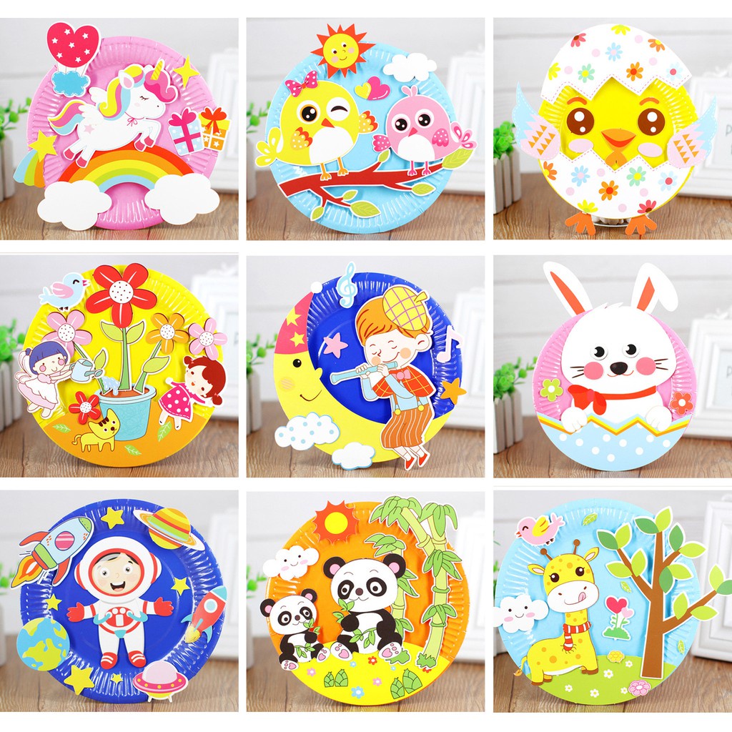 Jual DIY Tempel Mosaik Piring / Mainan Edukasi Anak Tempelan Piring ...