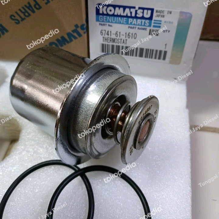 Jual Thermostat Komatsu PC300-7 PC300-8 6D114 6741-61-1610 / 6741-61 ...