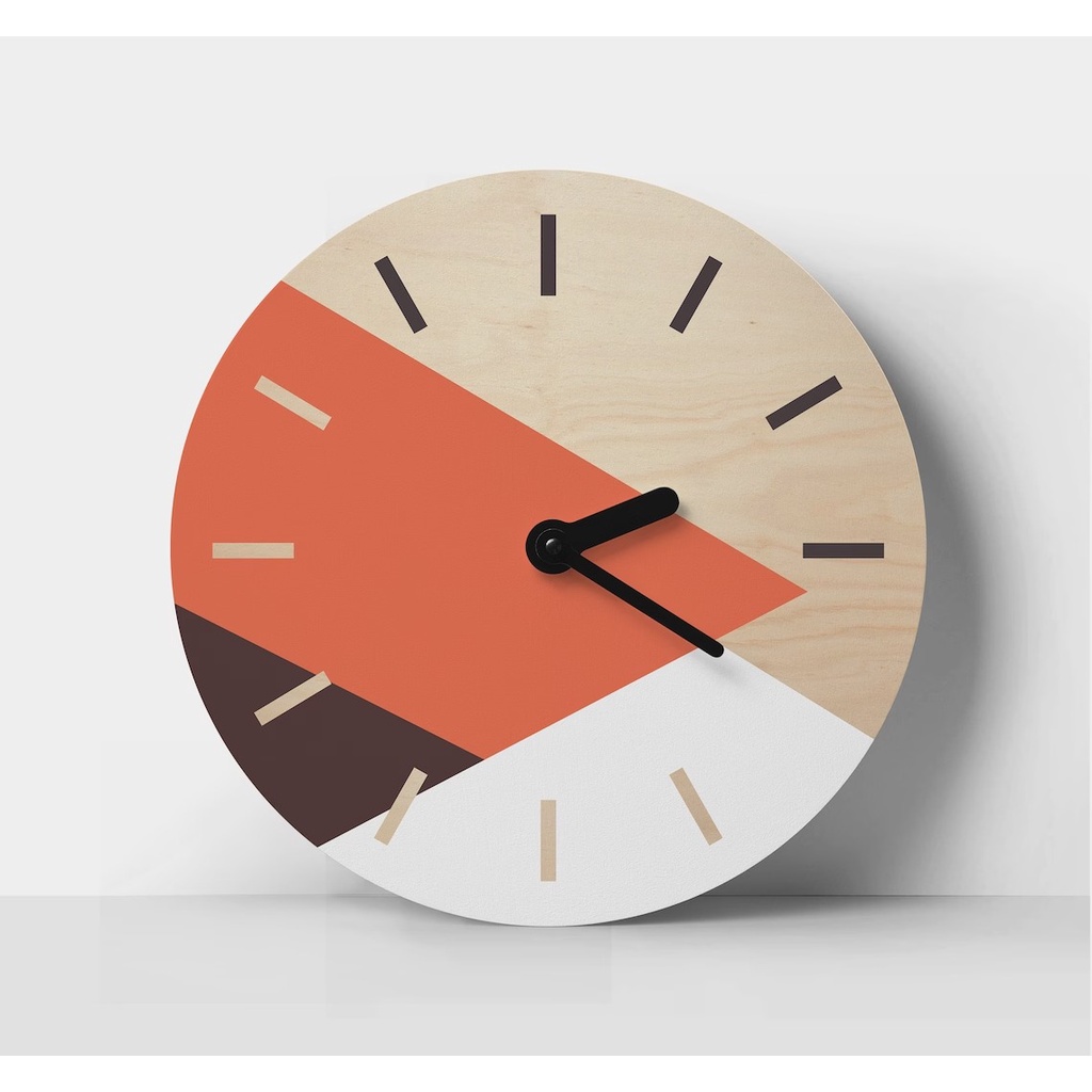 Jual Jam Dinding Keren Bahan Kayu Polywood Berkualitas Design Unik Dan ...