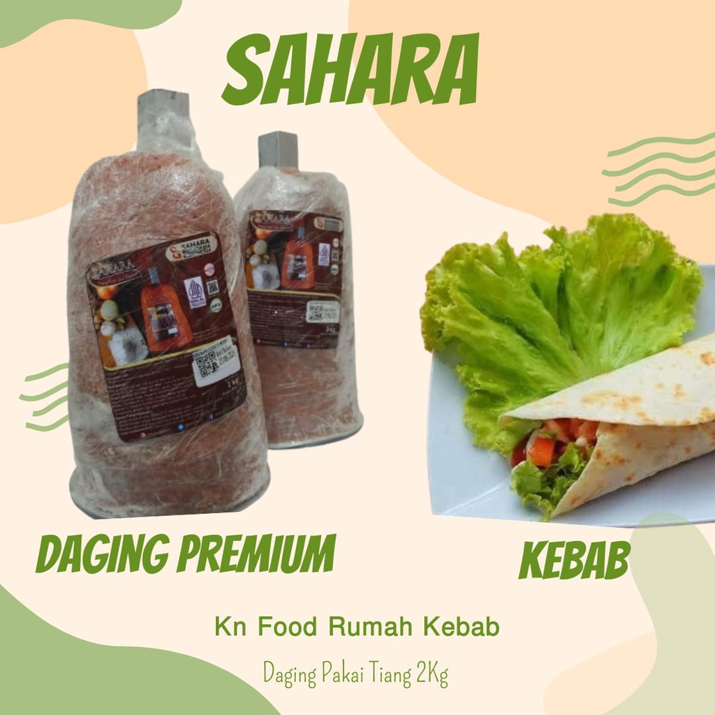 Jual Daging Kebab Sahara PREMIUM 2 Kg DENGAN TIANG | Shopee Indonesia