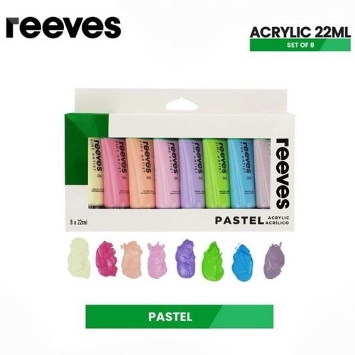 Jual Cat Akrilik Reeves Artists 8x22ml Acrylic Color Paint Set | Shopee ...