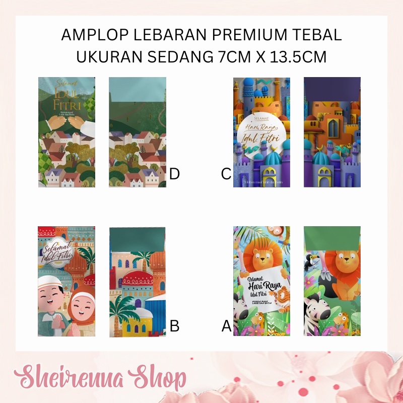 Jual [4 Motif] Amplop Lebaran 2023 | Amplop Premium | Amplop Sedang | Shopee Indonesia