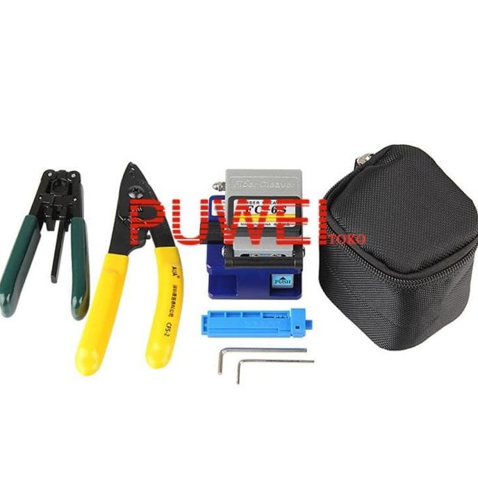 Jual FTTH Splice fiber optic stripper Optical cleaver tool kits AX33 ...