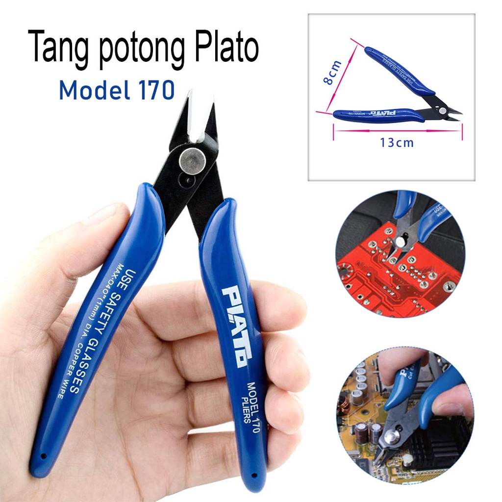 Jual tang plato peralatan potong kawat kabel elektronik gunting wire ...