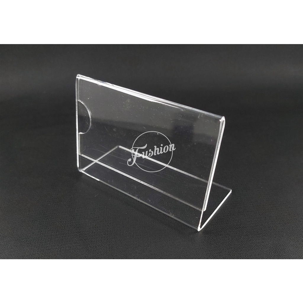 Jual Akrilik (acrylic) tent card price tag / menu uk 9 x 6 cm landscape ...