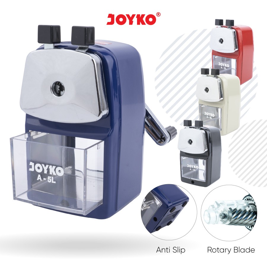 Jual Rautan Meja Joyko Besar A5 L Serutan Pensil Sharpener Putar Metal ...