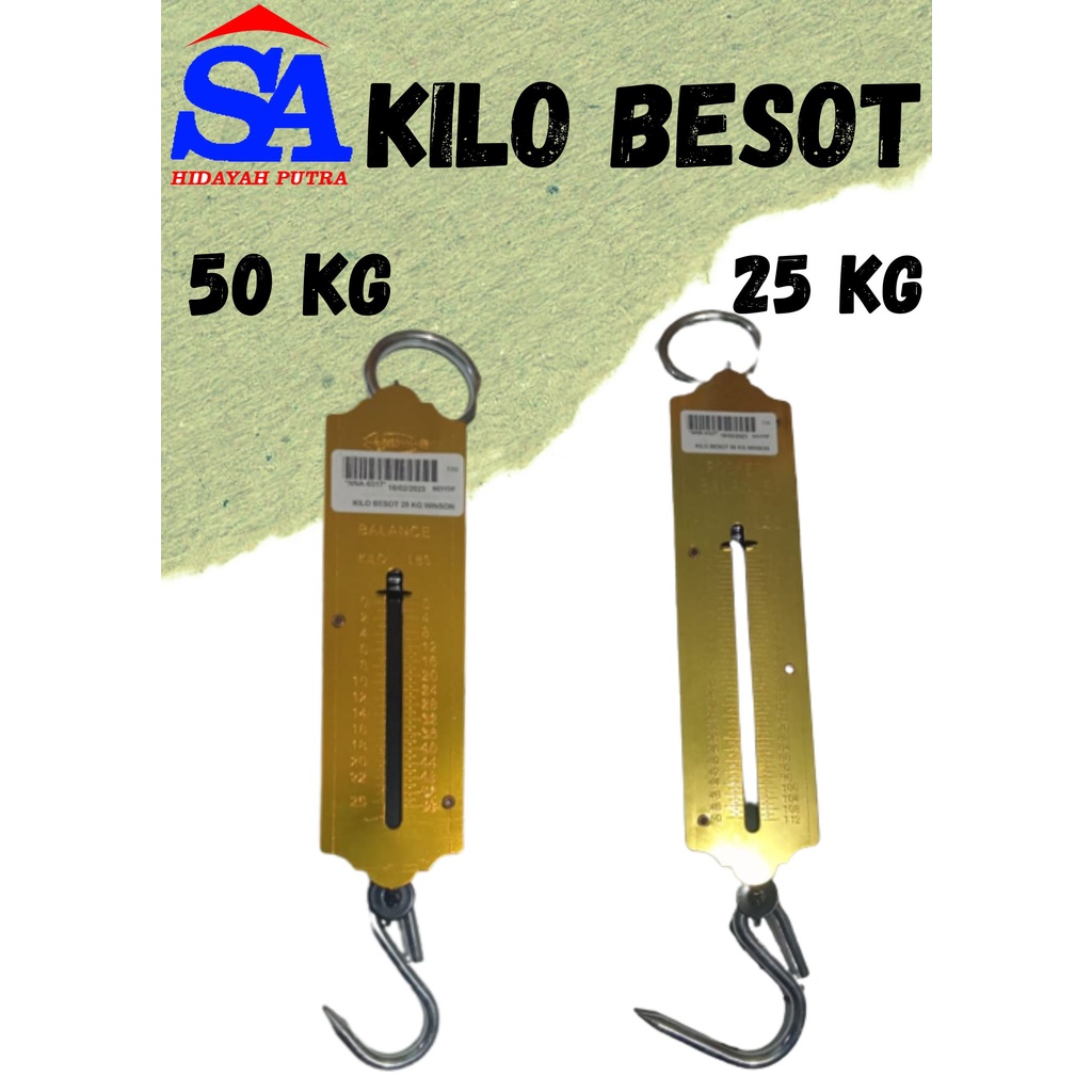Jual Kilo Besot Timbangan Besot 50 KG DAN 25 KG KILOAN MANUAL KILOAN ...