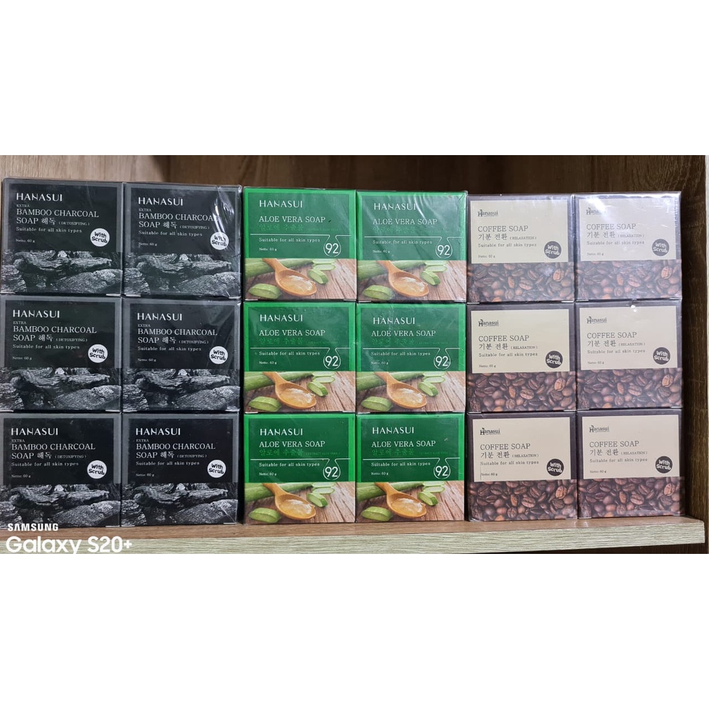 Jual HANASUI BAMBOO CHARCOAL SOAP / SABUN BATANG HANASUI | Shopee Indonesia