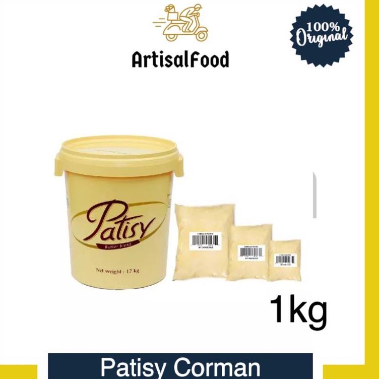 Jual Butter Mentega CORMAN PATISY 1kg Room Butter kiloan 1 kg ...