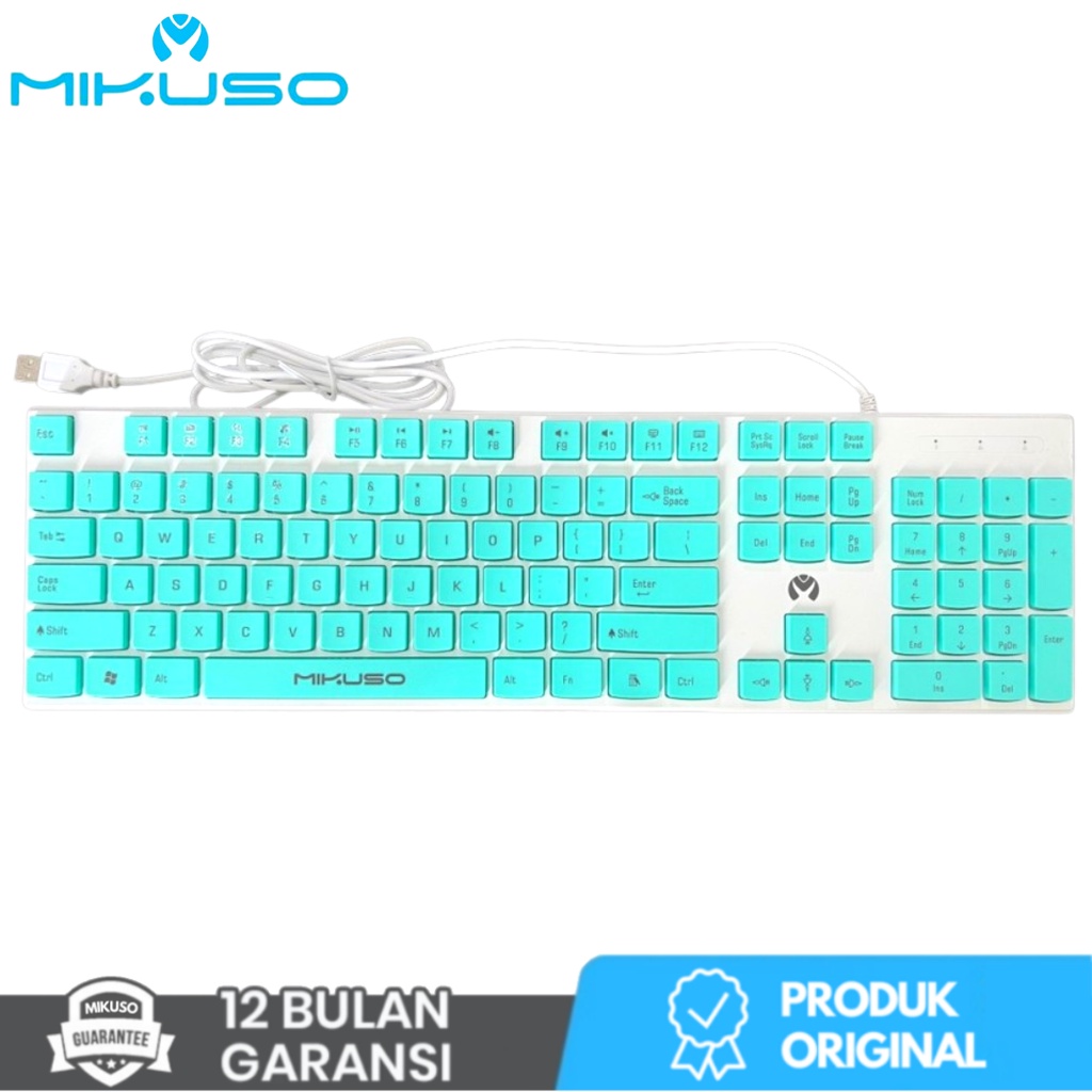 Jual MIKUSO KB-052U Wired USB Keyboard 104 Key PC Laptop Office ...