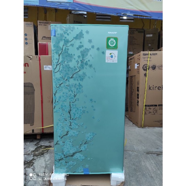 Jual kulkas sharp SJ-N 182D-SH/kulkas sharp 182 sakura hijau | Shopee ...