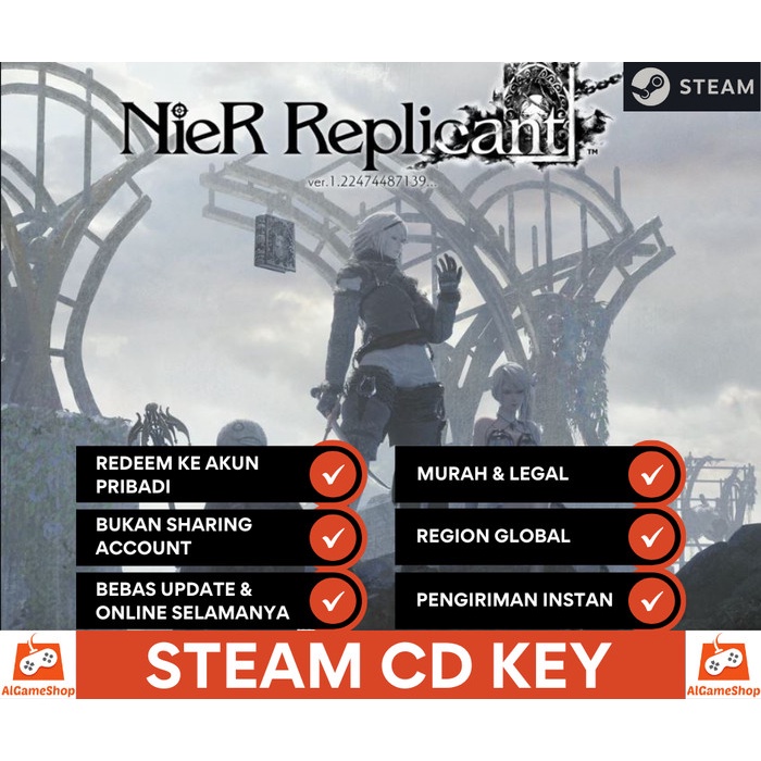 Jual NieR Replicant ver.1.22474487139 Original PC Games Steam | Shopee ...