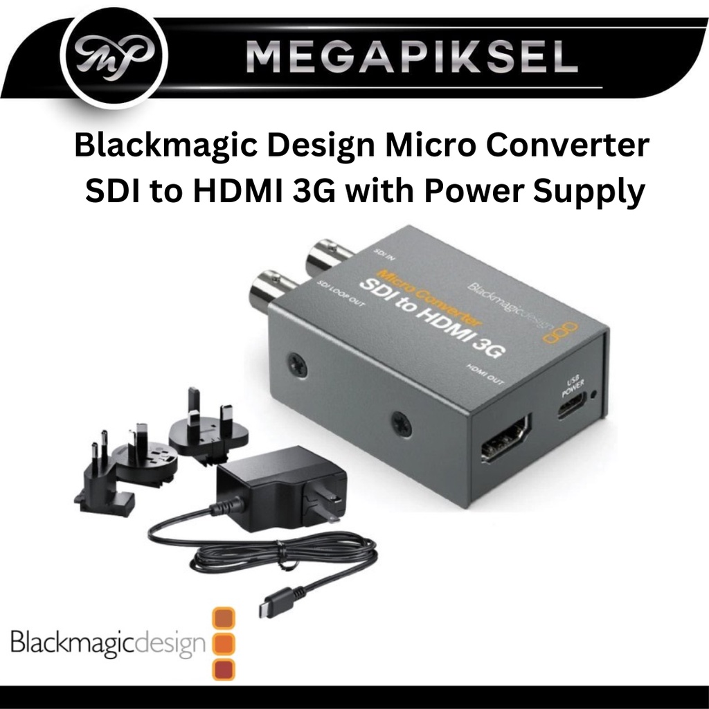 Jual Blackmagic Design Micro Converter SDI to HDMI 3G with Power Supply ...