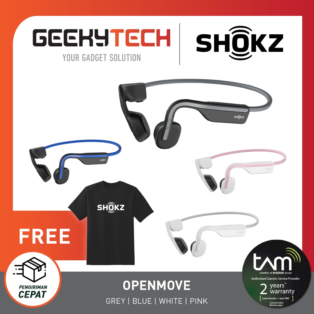 Jual Shokz OpenMove Bone Conduction Open Ear Bluetooth Sports Headphone ...