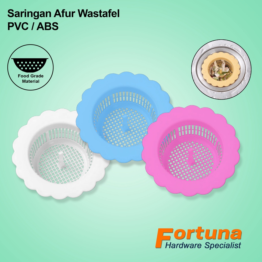 Jual FORTUNA Afur Saringan Wastafel Bak Cuci Piring PVC | Shopee Indonesia