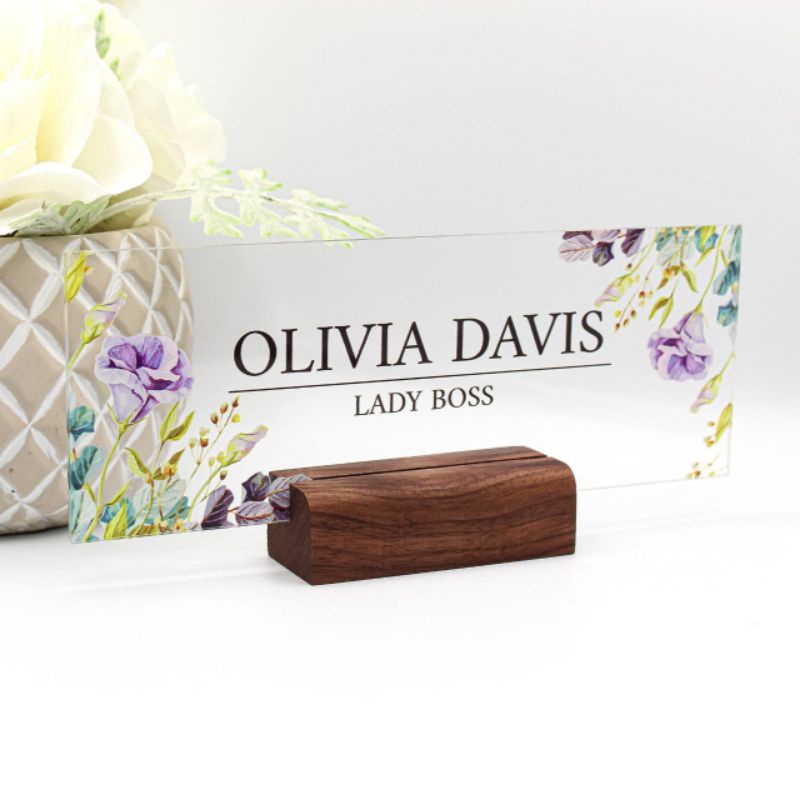 Jual Jual Name Desk Akrilik Papan Nama Meja Ruang Acrylic Name Plat Tag ...