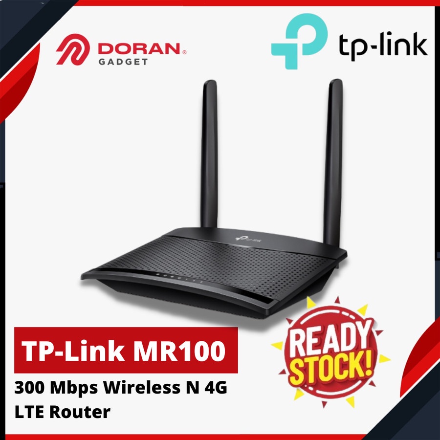 Jual TP-Link Router MR100 300 Mbps Wireless N 4G LTE Router - Garansi ...