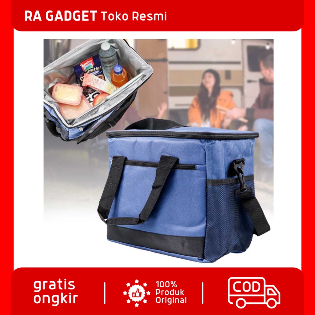 Jual Tas Pendingin Makanan Cooler Thermal Insulated Bag 16L 33x29x22cm ...