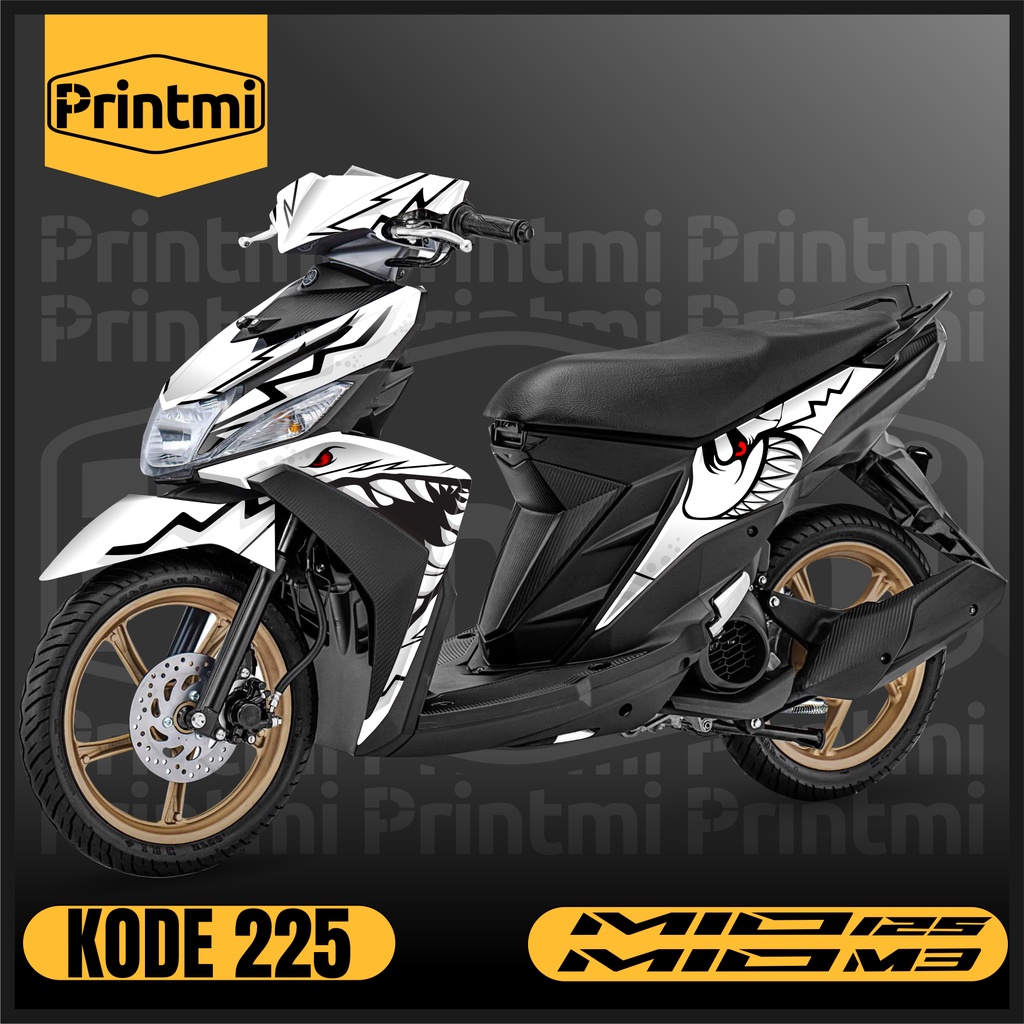 Jual Printmi Decal Mio M3 125 Full Body Stiker Shark Motor Yamaha ...