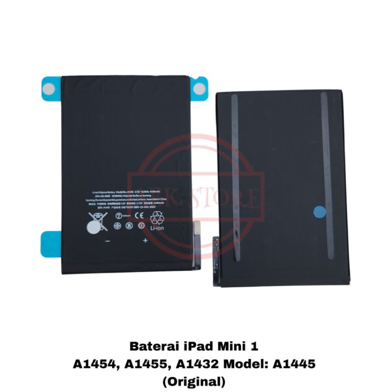 Jual Baterai Battery iPad Mini 1 A1432, A1454, A1455 MODEL: A1445 | Shopee Indonesia