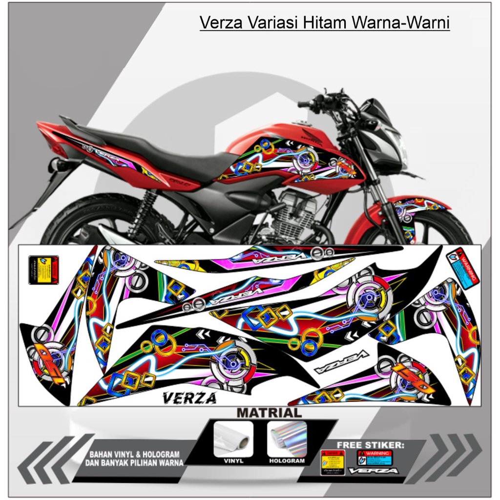 Jual STIKER STRIPING STANDART VERZA LIS SEPEDA MOTOR|LIS BODY MOTOR ...