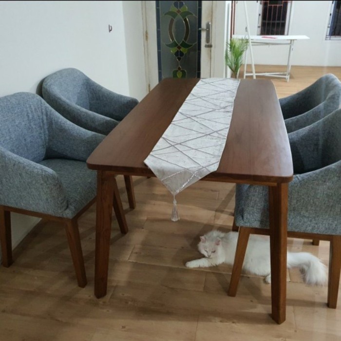 Jual DINING TABLE SET MINIMALIS JATI DINING TABLE SEG MINIMALIS SOFA ...