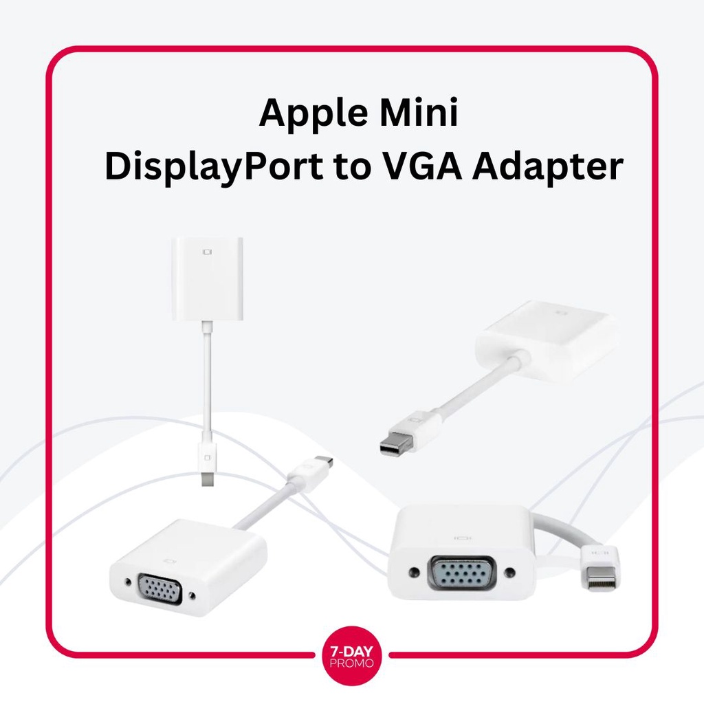 Jual Apple Mini DisplayPort to VGA Adapter | Shopee Indonesia