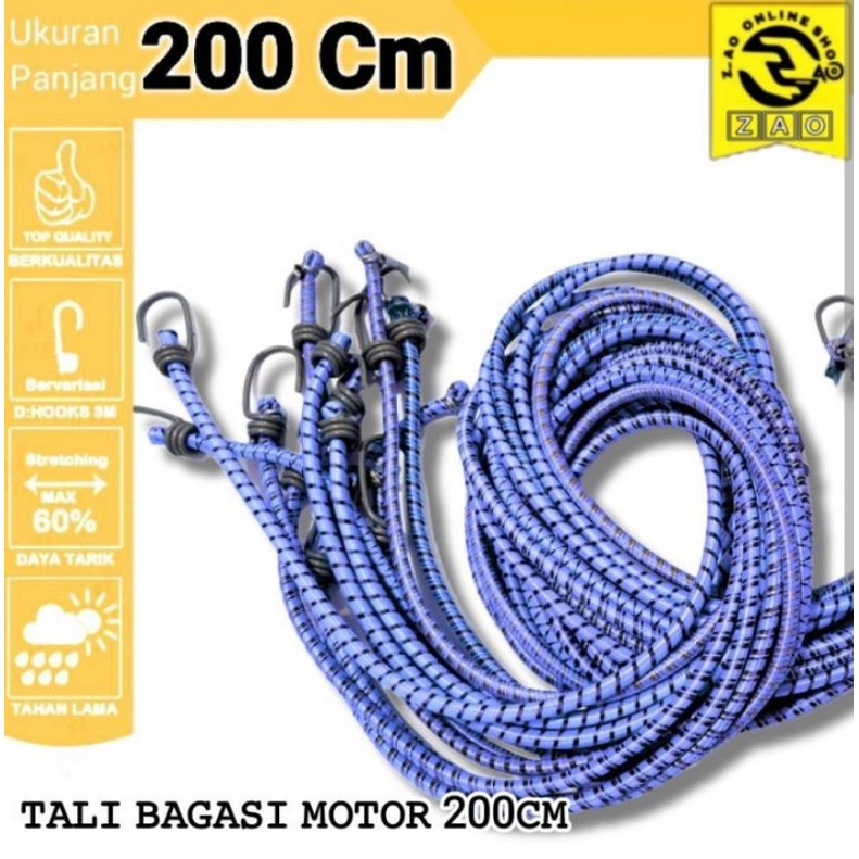 Jual TALI KURIR P=2METER//TALI KURIR PANJANG 2METER TALI BAGASI TALI ...