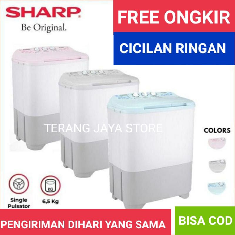 Jual MESIN CUCI 2 TABUNG SHARP 7KG 7 KG EST70MW EST 70 MW EST 70MW LOW ...
