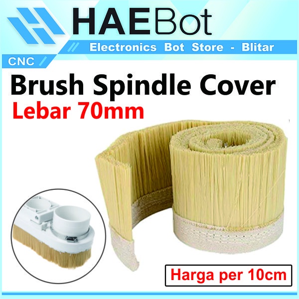 Jual [HAEBOT] Vacuum Brush Spindle Cover 100mm Sikat CNC Router Per ...