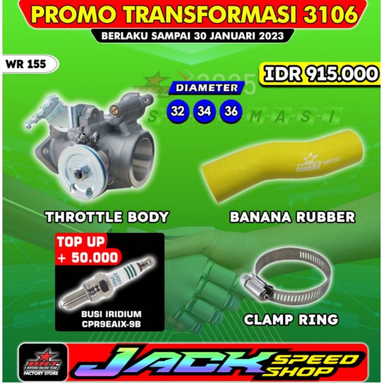 Jual TB BRT WR155 / XSR155 / VIXION R NEW VVA / R15 V3 / MT15 32mm 34mm ...