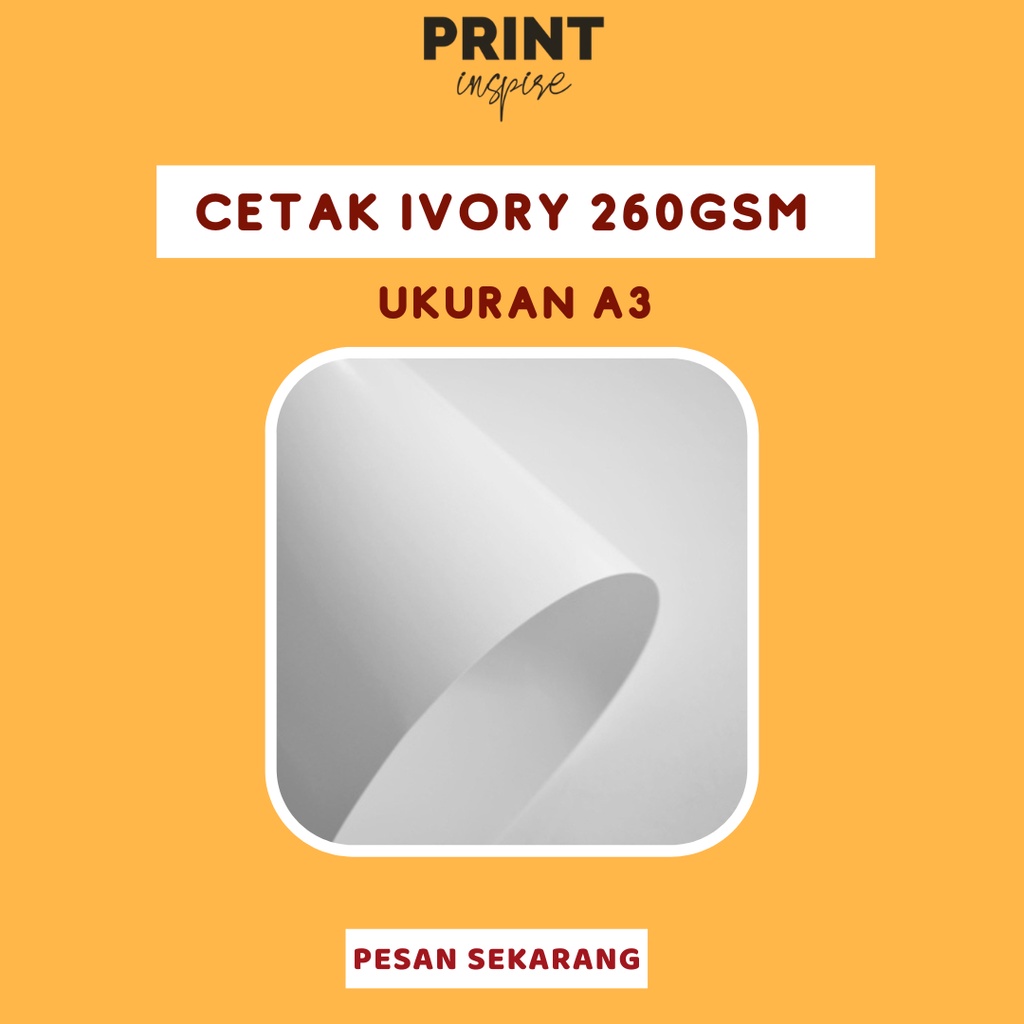 Jual IVORY 260 GSM A3 | Shopee Indonesia