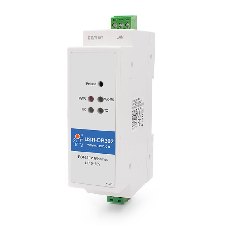 Jual DIN RAIL RS485 to Ethernet converter Mod Bus Gateway USR-DR302 ...