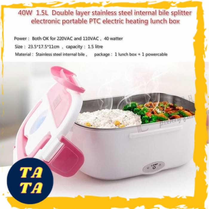 Jual Power Lunch Box Kotak Makan Praktis Elektrik Penghangat Makanan ...