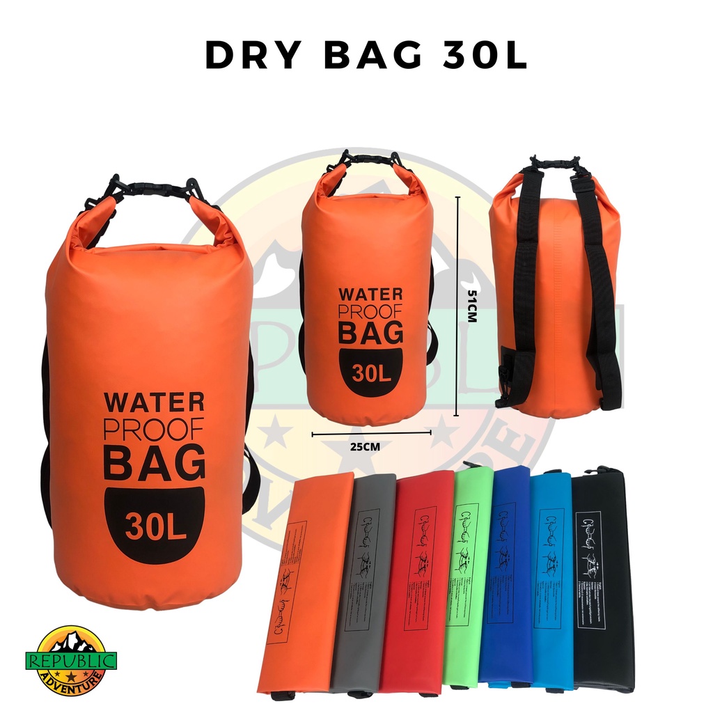 Jual DRY BAG 30L TAS PANCING ANTI AIR TAS WATERPROOF | Shopee Indonesia