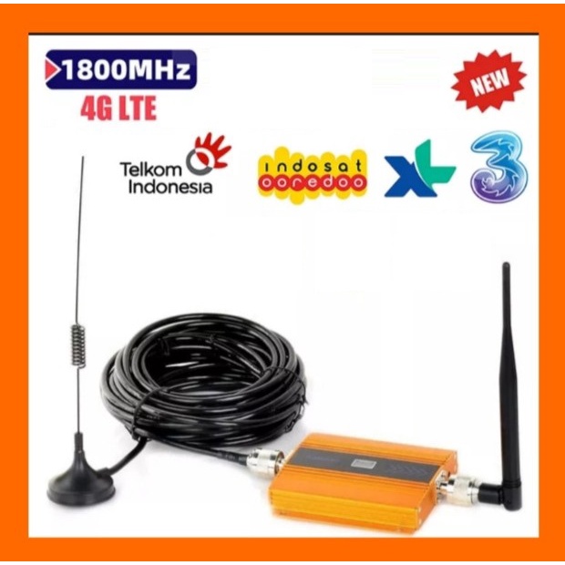 Jual Repeater Booster Penguat Sinyal HP 4G LTE DCS 1800 Internet Telkomsel XL | Shopee Indonesia