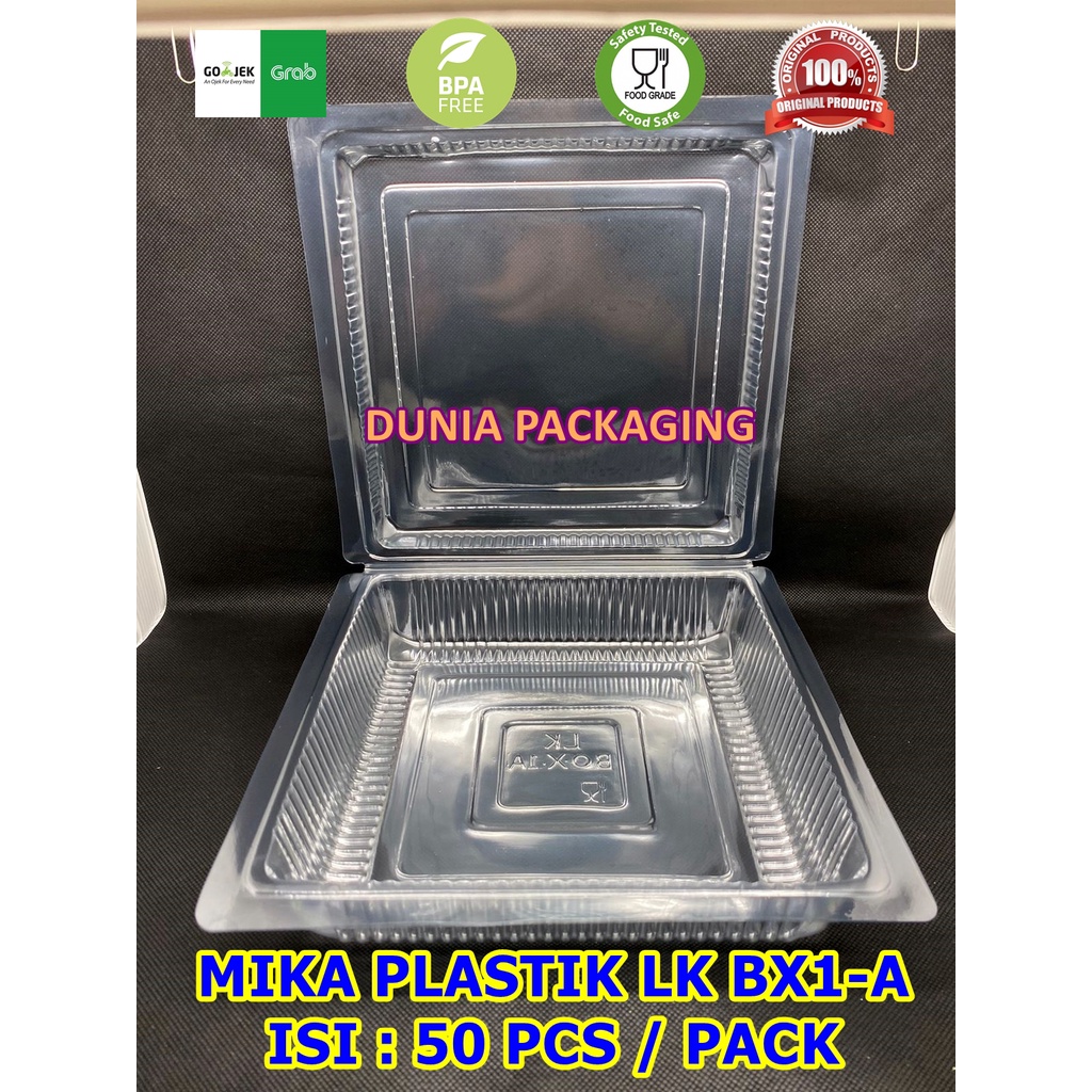Jual Mika plastik kotak kue BX1A LK Mika Kue - Tempat Roti - Tray Kue ...