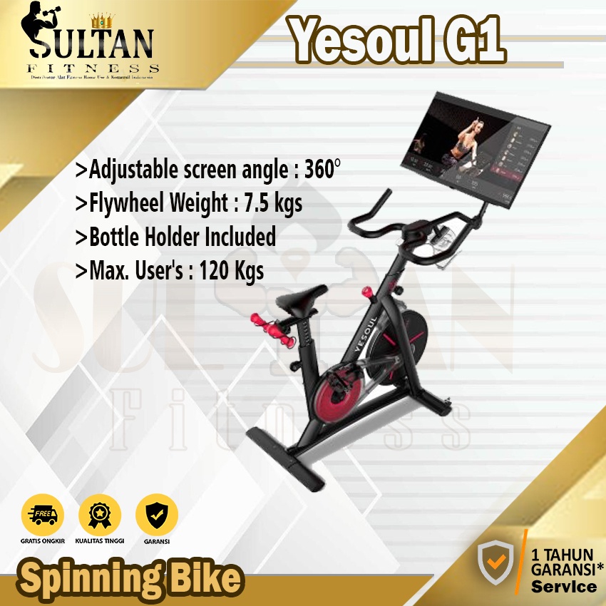 Jual Alat Fitness Yesoul G1 Max Spinning Bike with LCD 32 Inchi Sepeda Statis - Hitam | Shopee ...