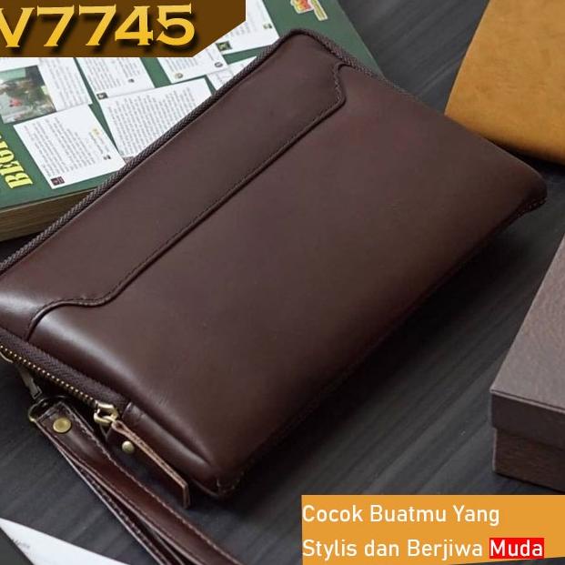 Jual RealPict Balera Tas Tangan - Tas Tangan Kulit Pria Import Mark ...