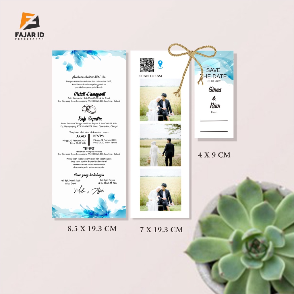 Jual Undangan Hang Tag Minimalis Elegan Mewah Terbaru - Undangan Viral ...