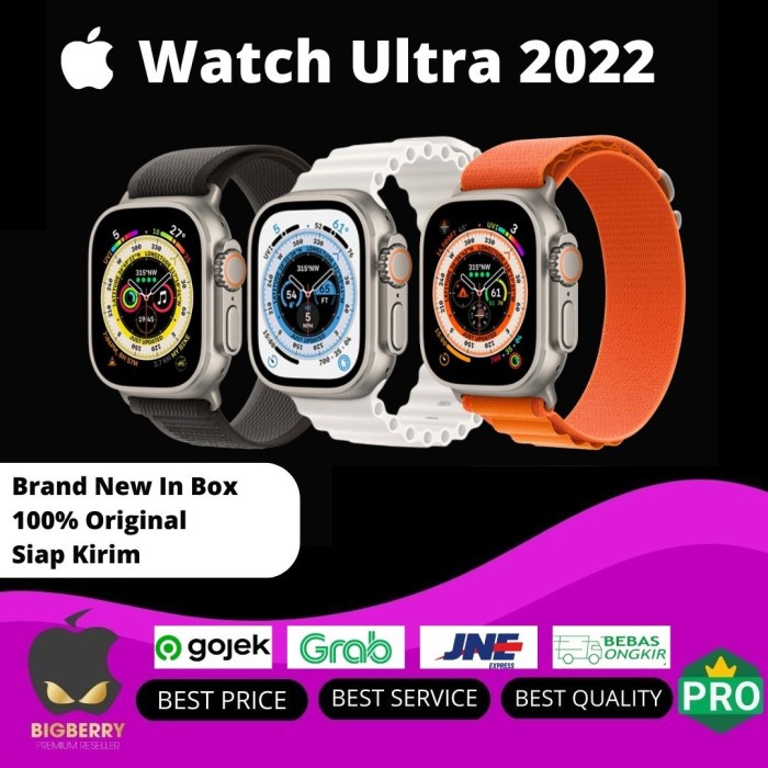 Jual APPLE WATCH ULTRA 2022 49MM TITANIUM CASE ALPINE TRAIL LOOP OCEAN ...