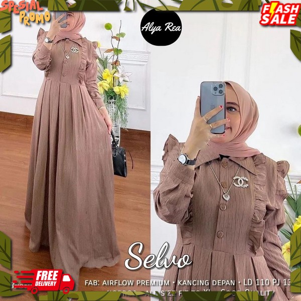 Jual Syari Muslim Simple Dress Kekinian Termurah Kualitas Premium Gamis ...